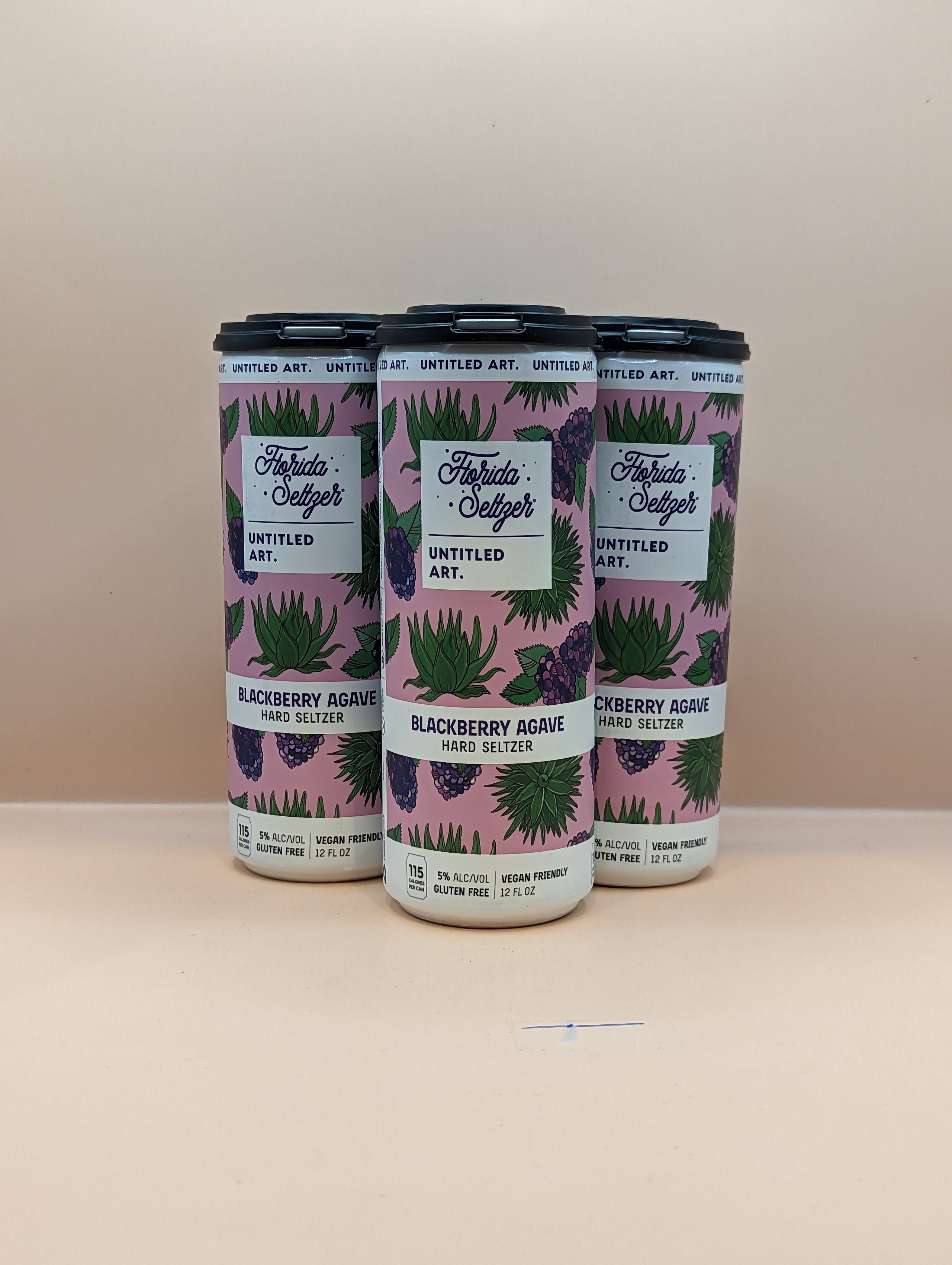 Untitled Art Florida Blackberry Agave Seltzer 5% ABV | Red Line Beer & Wine