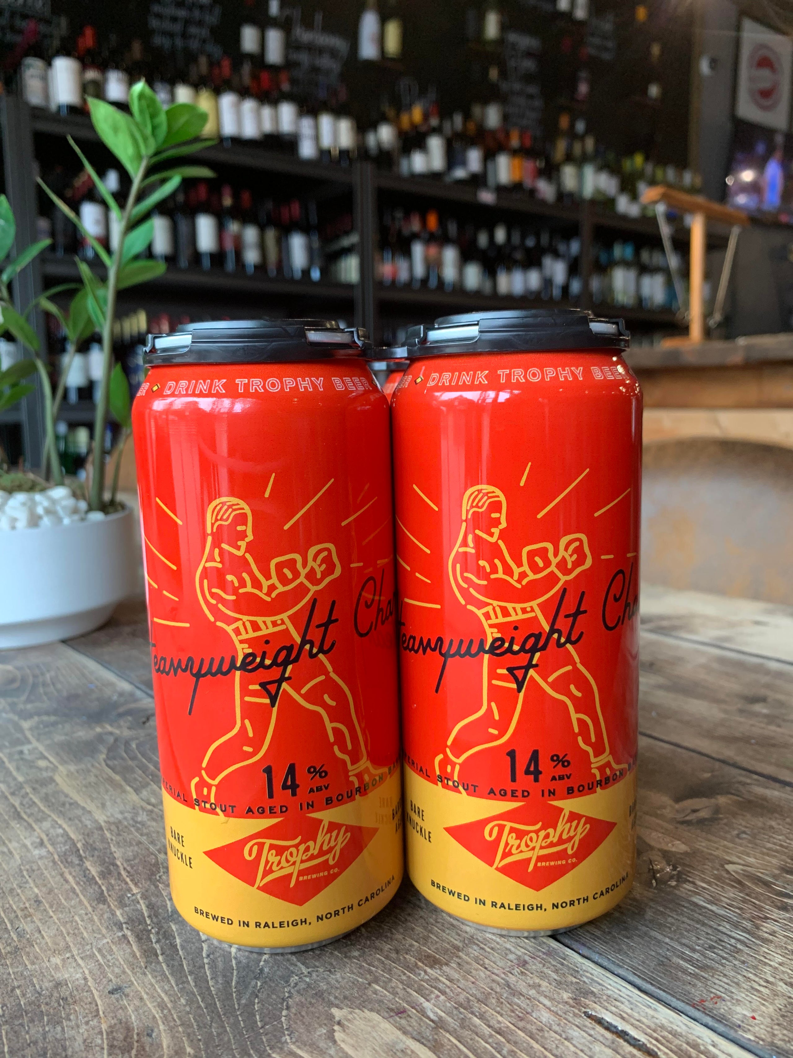 Trophy Heavyweight Champ Bourbon Barrel Aged Stout 14% ABV | Red Line ...