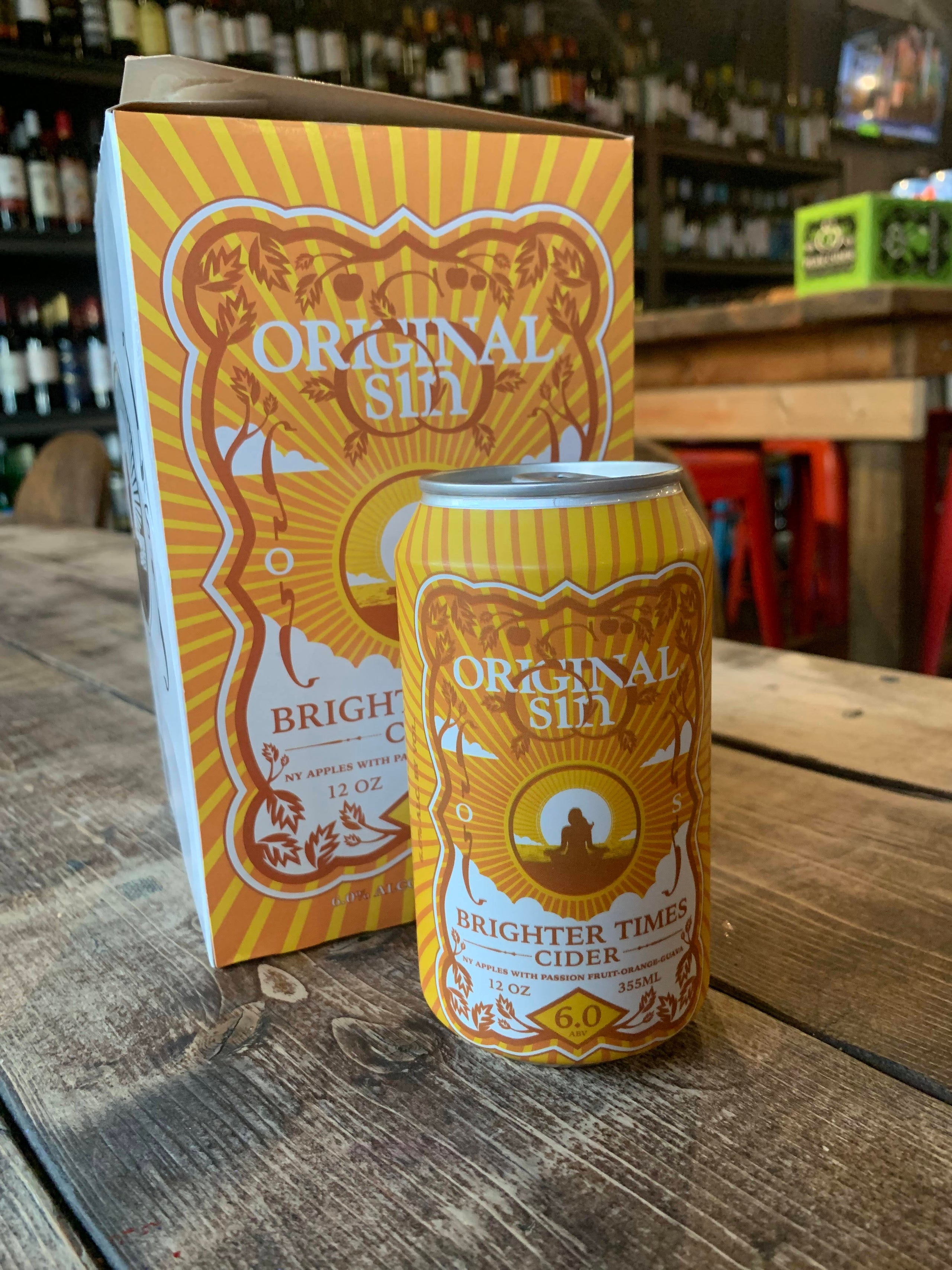 Original Sin Brighter Times Hard Cider 6.0% ABV | Red Line Beer & Wine