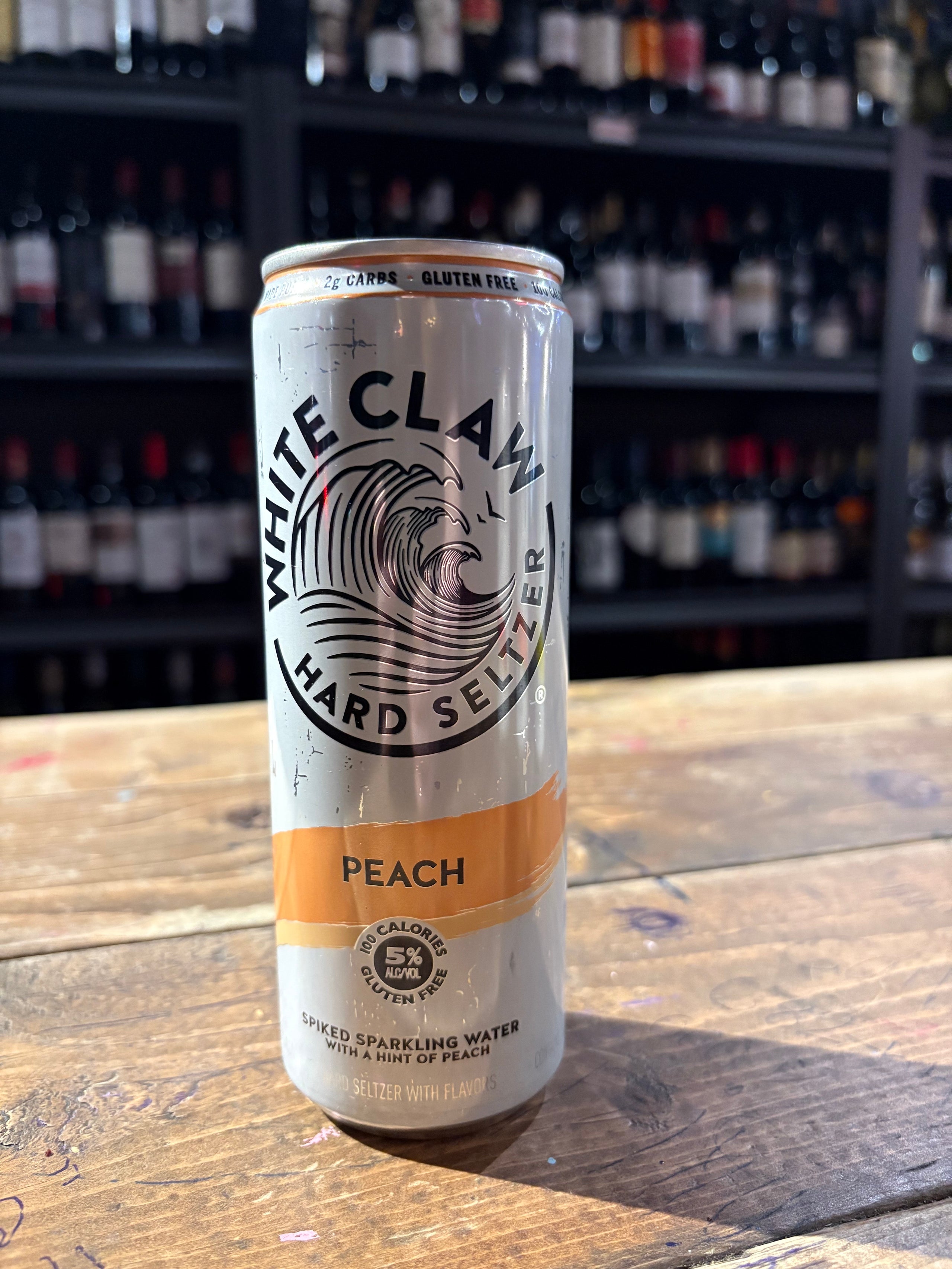 White Claw Peach Hard Seltzer 5% ABV | Red Line Beer & Wine